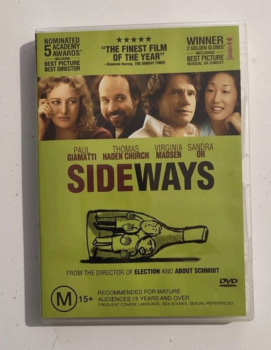 Sideways DVD VGC Region 4 Paul Giamatti Virginia Madsen Free Postage ...