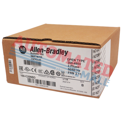 New SMC-3 25A Smart Motor Controller 150-C25NBD Sealed Allen-Bradley | eBay