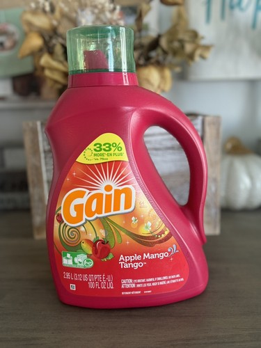 Gain Aroma Boost Liquid Laundry Detergent, Apple Mango Tango Scent, 100 ...