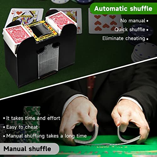 Barajador automático de cartas de 1-6 barajas Barajador de juegos de ...