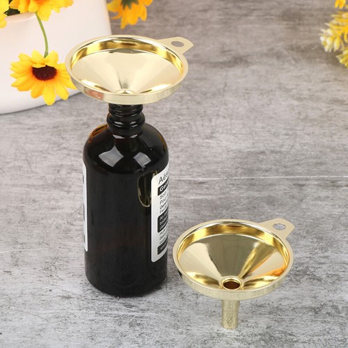 Functional Stainless Steel Gold Funnel Cone Oil Liquid Dispenser ...