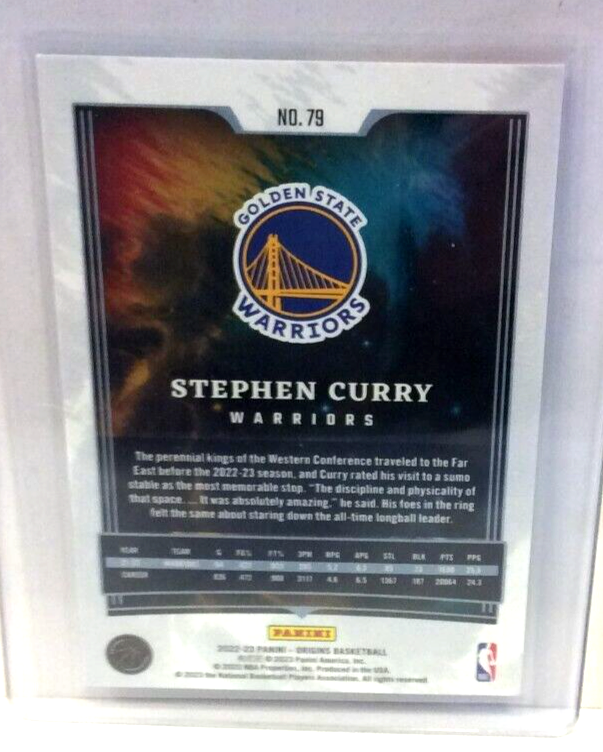2022-23 Panini Origins Stephen Curry card 79 Golden State Warriors # ...