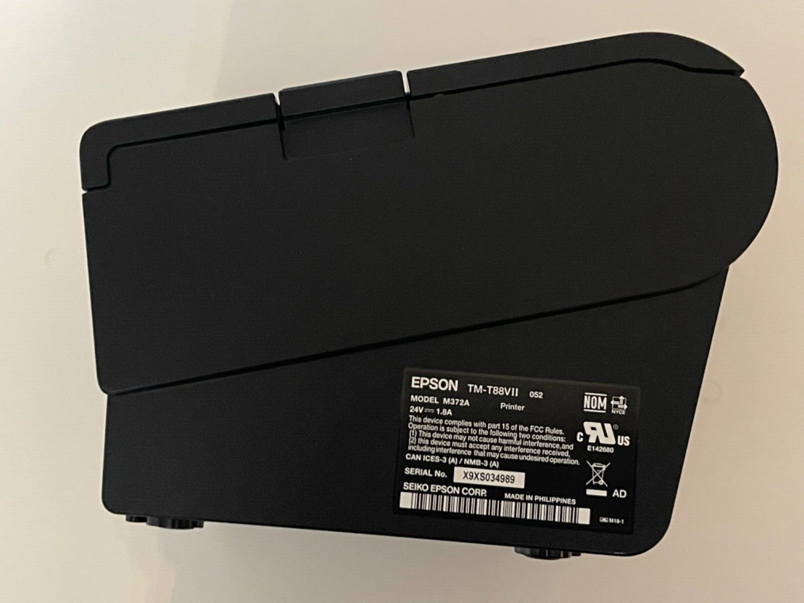 EPSON TM-T88VII Thermal POS Receipt Printer Ethernet or USB C31CJ57052 ...