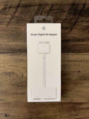 OEM Apple 30-Pin Digital AV Adapter White MD098AM/A HDMI-compatible ...