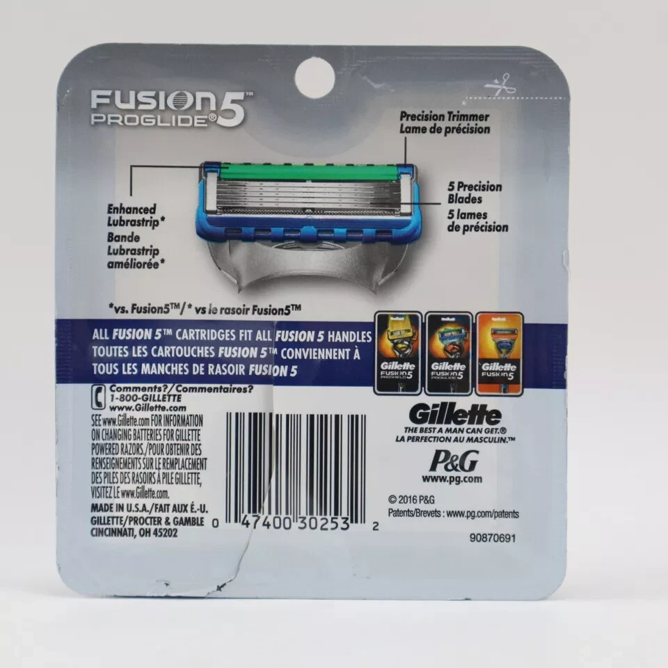 8 Gillette Fusion Proglide Power Razor Blades Refills Cartridges Fits ...