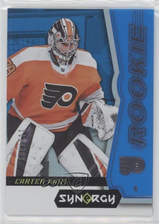 2018-19 Upper Deck Synergy - Rookies Blue #93 Carter Hart /399 (RC) for ...