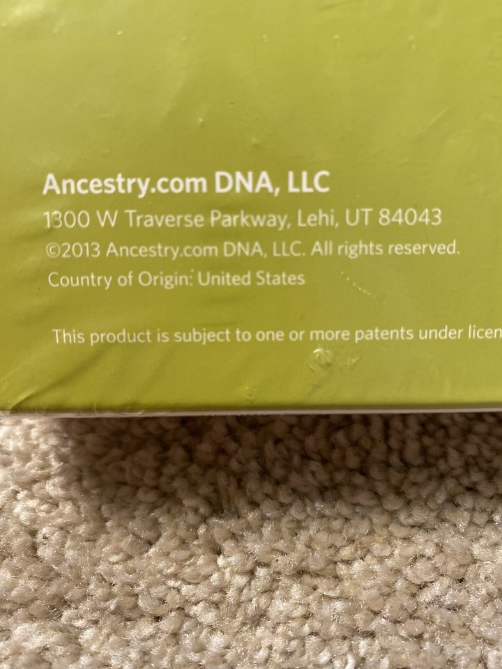 Ancestry DNA Genetic Testing Kit 2013 Family Genealogy History New ...