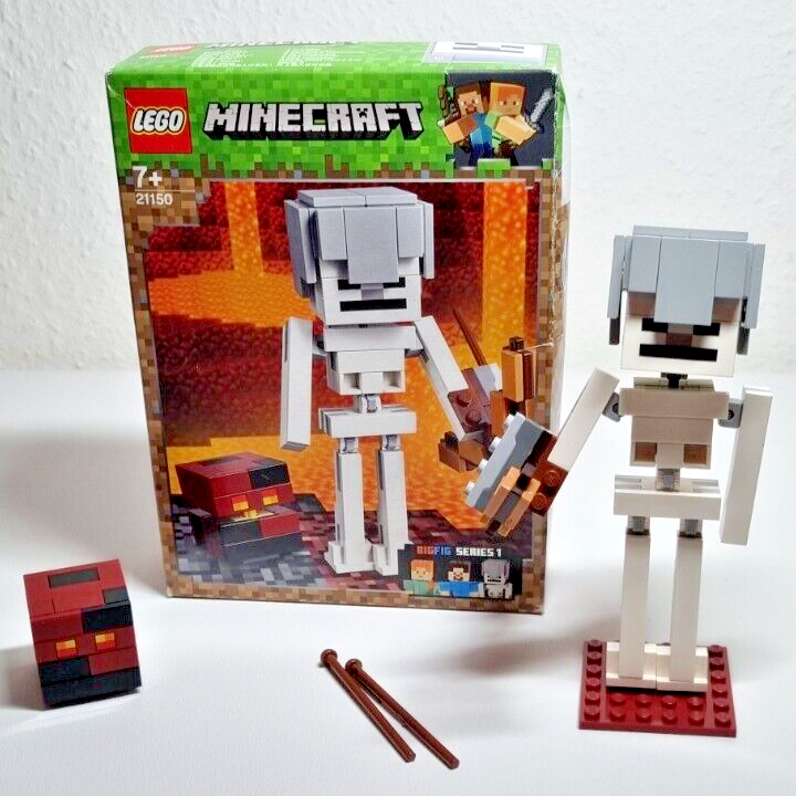 LEGO Minecraft-BigFig Skelett mit Magmawürfel - 21150 Minecraft (21150 ...