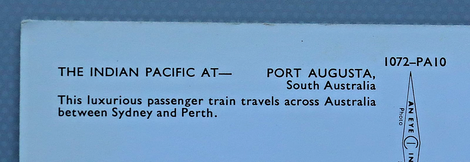 Vintage Postcard "The Indian Pacific At Port Augusta" , C1970 . | eBay ...