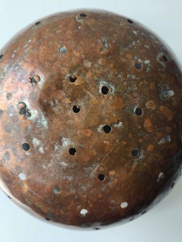 Antique Copper Berry Colander Vintage Strainer With Brass Handles | eBay
