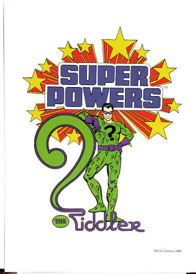SUPER POWERS - RIDDLER Lithoprint 2010 DC Batman | eBay
