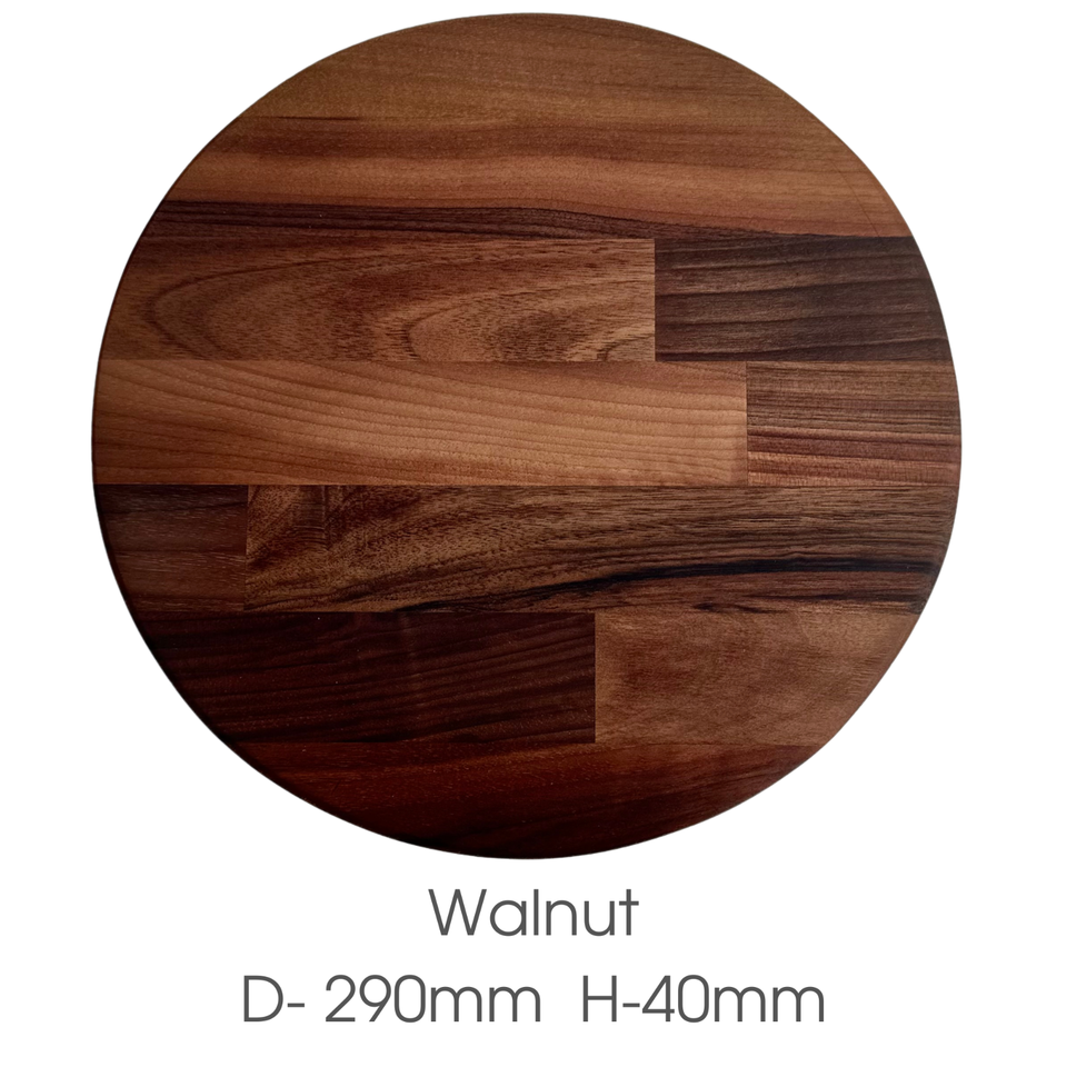 Circular Round Chopping Board - Serving Board- Solid Wood- Oak- Walnut ...