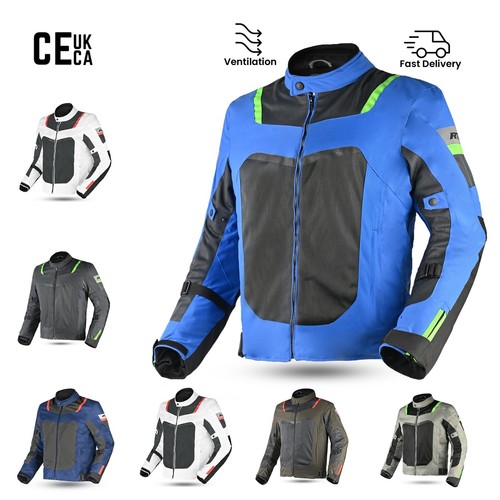 Motorbike racing jacket for mens, motorcycle textile jackets, CE armour ...