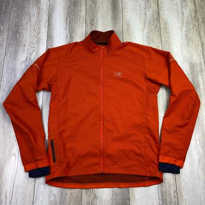 Arc'teryx Accelero Lightweight Running Jacket Mens M Orange Waterproof 12073 | eBay