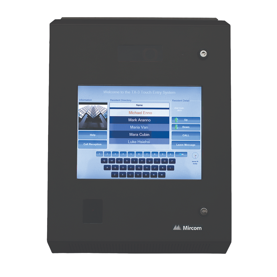MIRCOM TX3-TOUCH-S15B-WR - Surface Outdoor Voice Entry Panel | eBay
