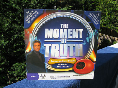 The Moment Of Truth Adult Lie Detector Game~New & Factory Sealed | eBay