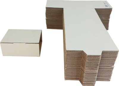 (50) CD Shipping Mailers - 6 CD Fold Up Cardboard Boxes Storage # ...