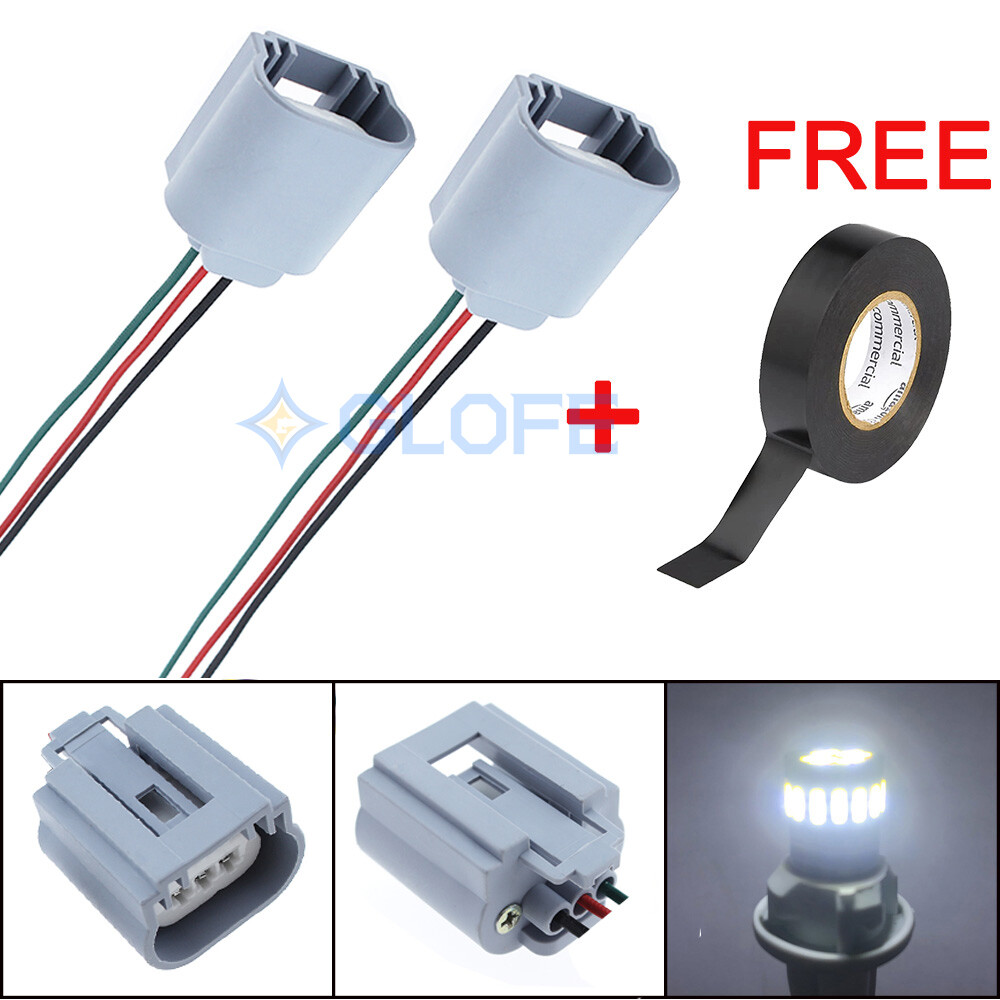 H13 Female Socket Headlight LED Plug Wire Harness Sockets Adapter ...