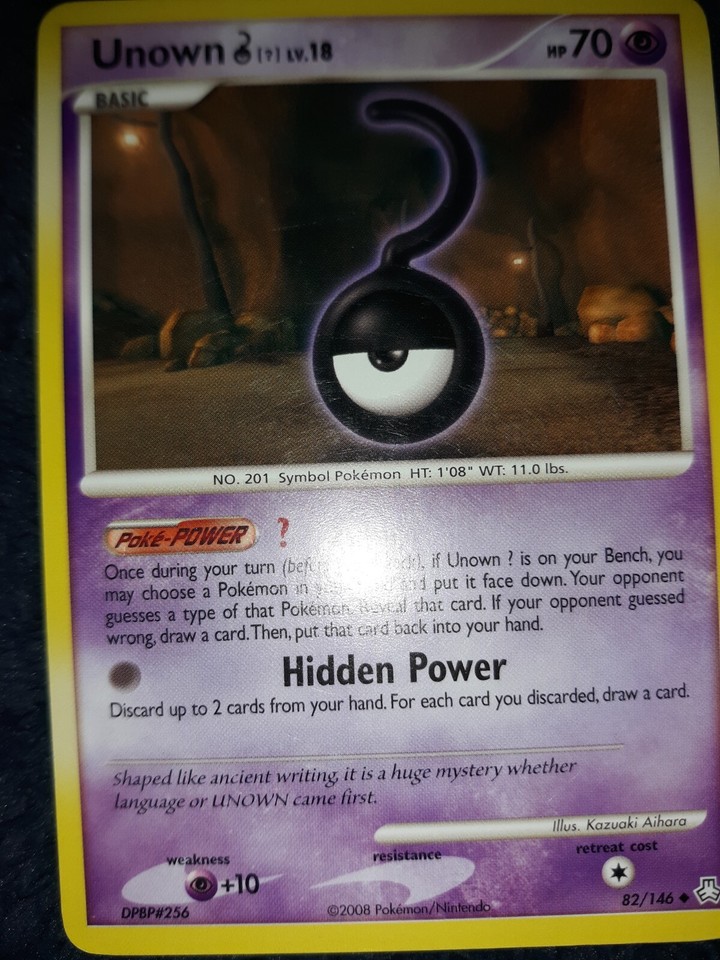 Unown O and Unown ? Pokemon Card. | eBay