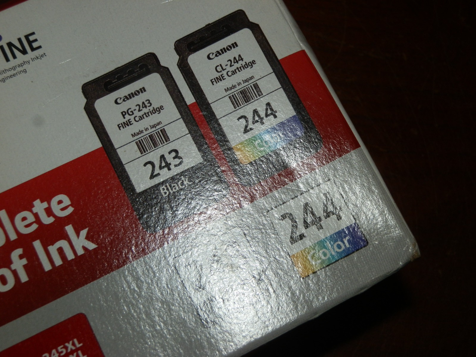 Genuine Canon PG-243 CL-244 Ink Cartridges for MG2522 4520 3320 3322 ...