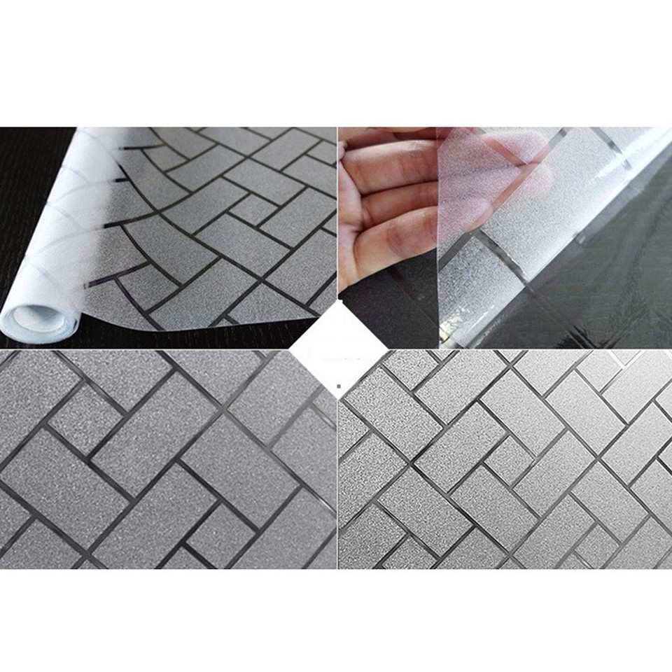 Privacy WIndows Film Rhombic Blurry Pattern Frosted Window Sticker for ...