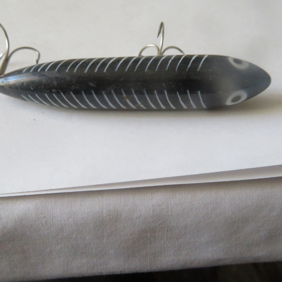 FISHING LURE HEDDON 4¼" ORIGINAL ZARA-SPOOK BLACK & WHITE RIBS | eBay