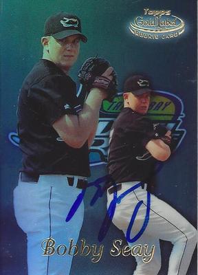 Bobby Seay Tampa Bay Rays 1999 Topps Gold Label Signed Rookie Card | eBay