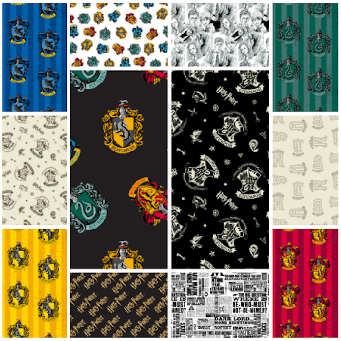 Harry Potter Themed Fabric Harry Potter Fabric, 100% Cotton, Wizarding