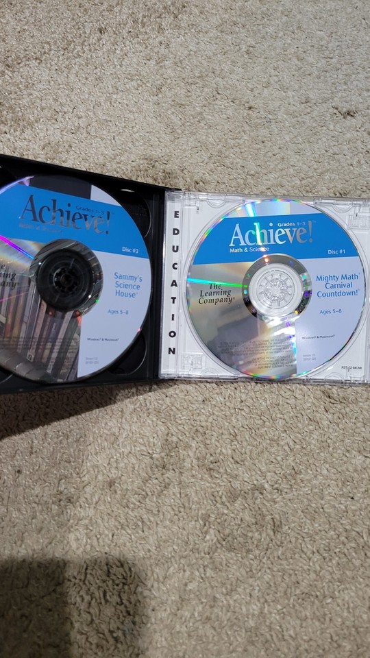 The Learning Company Achieve Math & Science Grades 1-3 | eBay