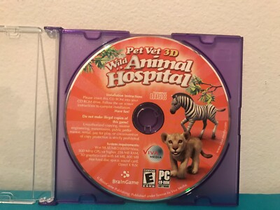 Pet Vet 3D wild Animal Hospital PC | eBay