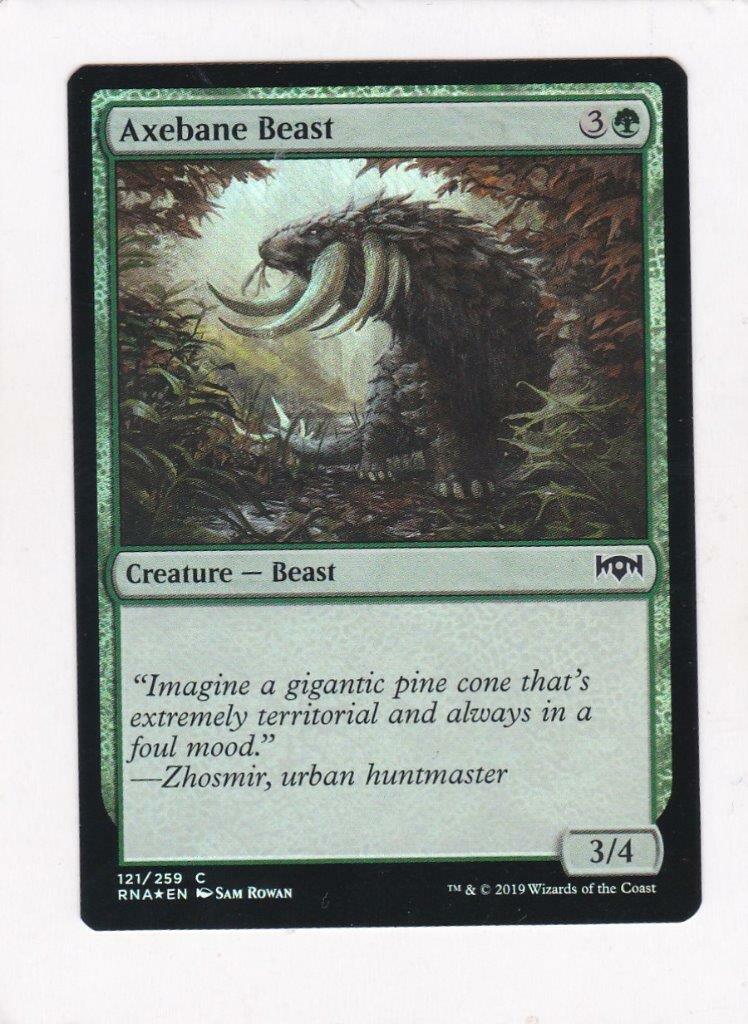 Magic: MTG: Ravnica Allegiance: Foil: Axebane Beast | eBay