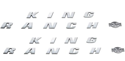 2pack King Ranch Emblems Side Fender Letter Kingranch Sticker Badge 3D ...