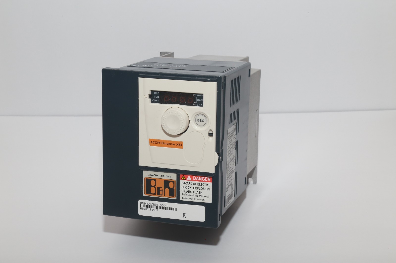 1x New 8I64T200220.00X-1 ACOPOSinverter X64, 3x 200-240V, 2.2 KW, B&R ...