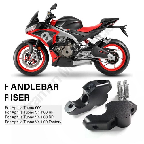 Handlebar Riser Clamp Offset Height Booster For Aprilia Tuono 660 V4 ...