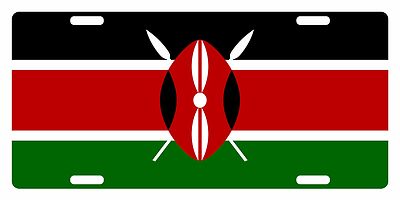KENYA Flag Custom License Plate NATIONAL Emblem ORIGINAL Version | eBay UK