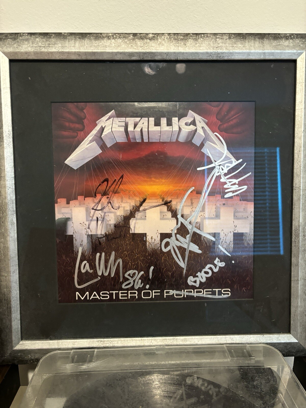 Autographed Metallica master of puppets vinyl 1986 Signed By All Four ...