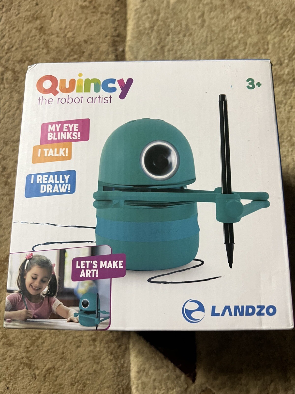 Landzo Quincy The Robot Artist Drawing | eBay