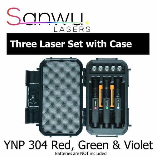 Sanwu YNP 304 Red Green & Violet Lasers w/ Pattern Effect Lens Set ...