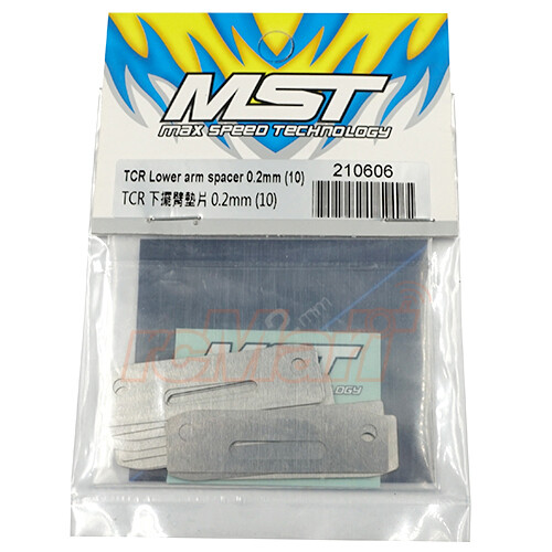 MST TCR 0.2mm Lower Arm Spacer 10 pcs Silver #210606 | eBay