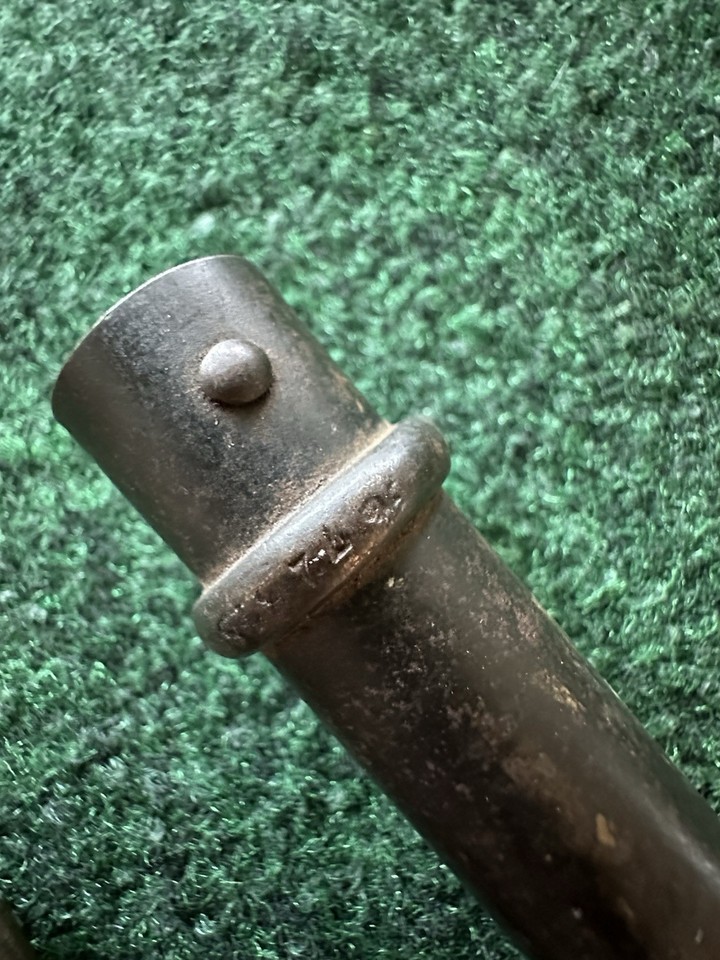 French Model 1886 /35 Lebel Rifle Bayonet And Scabbard Hooked Quillon ...