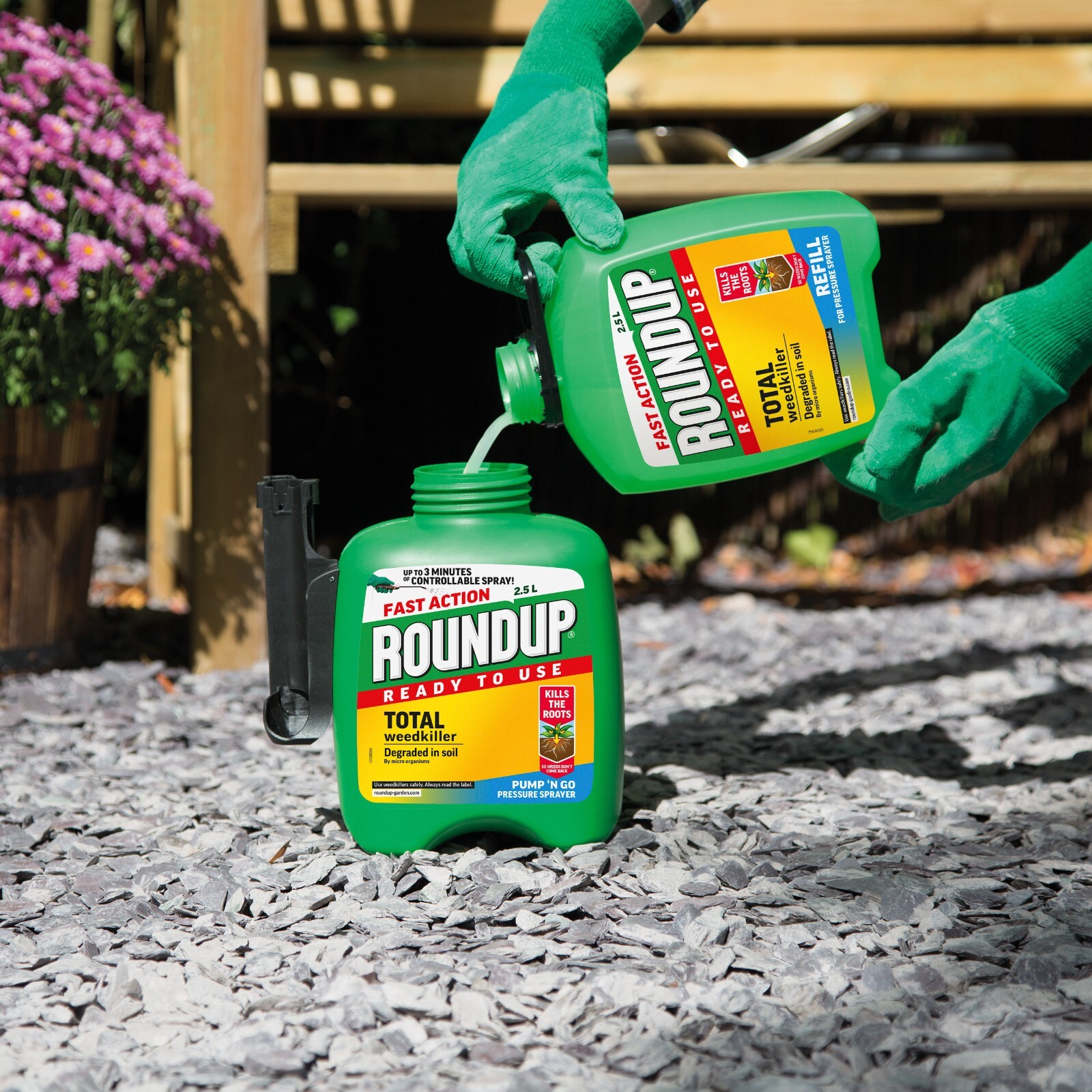 ROUNDUP WEED KILLER FAST ACTION WEEDKILLER KILLS ROOTS CONCENTRATE ...