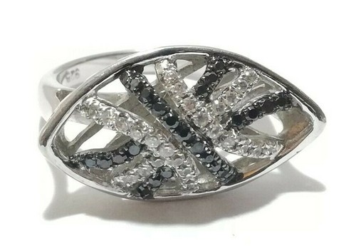 SPARKLING 925 STERLING SILVER GEMSTONE RING SIZE 17.2mm | eBay Australia