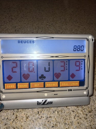 RecZone Portable Color Touch Screen 7 In 1 Video Poker Electronic ...