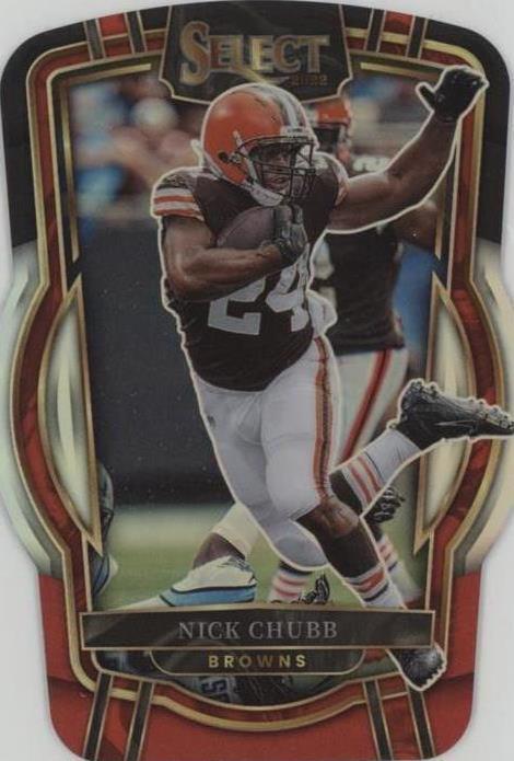 2022 Panini Select - Club Level Nick Chubb #277 Black & Red Prizm Die ...