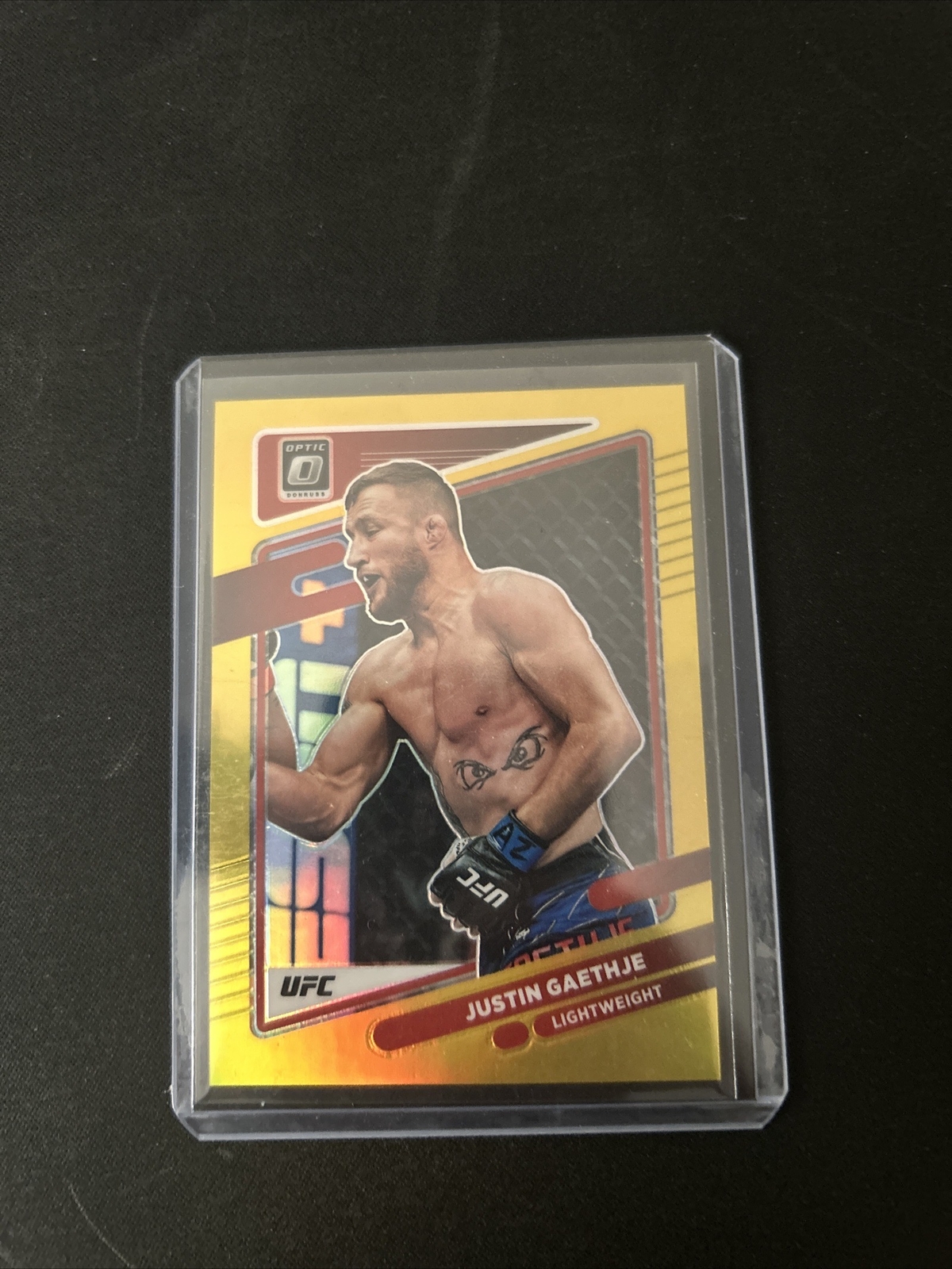 2022 Panini Optic UFC #98 Justin Gaethje Gold Prizm Optic #09/10 | eBay