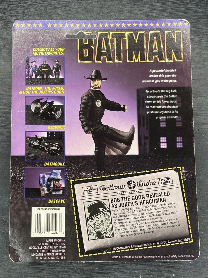 Batman BobThe Joker’s Goon Figure Original Batman the Movie On Card | eBay