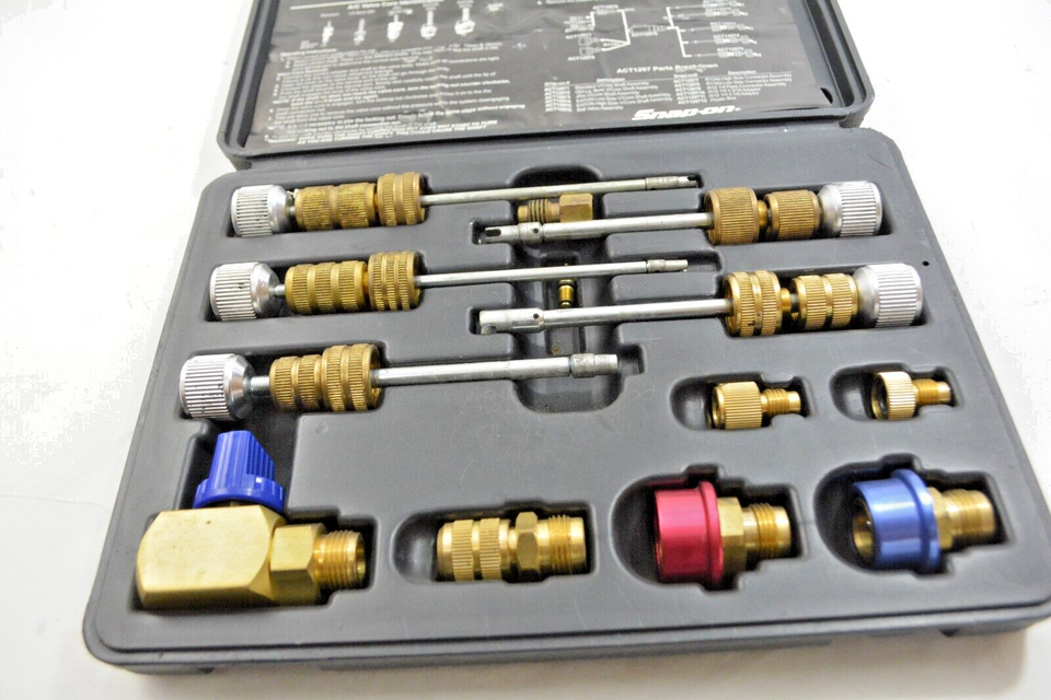 Snap-on ACT1297 R12- R134a Valve Core Remover Installer Master Kit AC ...