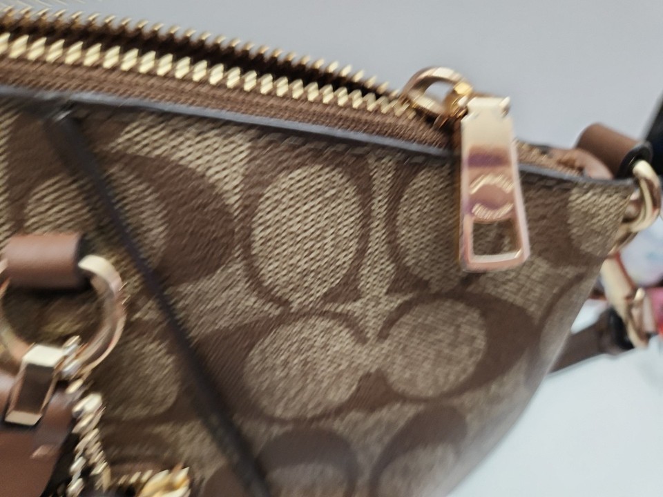 COACH NWT Prairie Satchel Colorblock Signature Canvas Luxury Shoulder ...