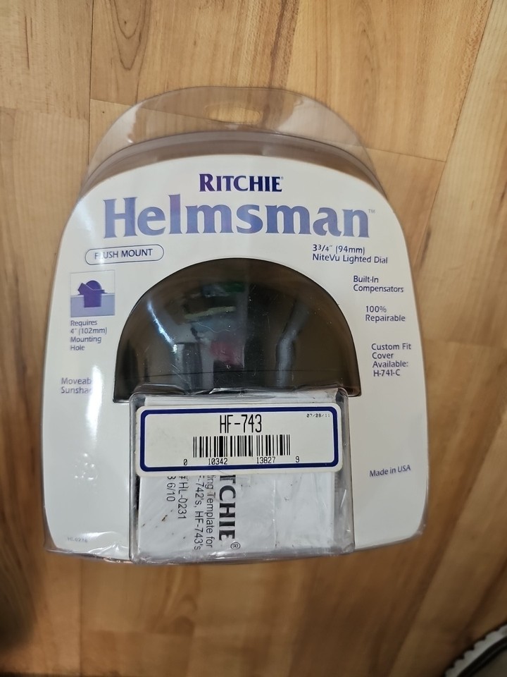 👍🏽 💵Ritchie HF-743 Helmsman Combidial Compass Flush Mount Black Boat Sailboat | eBay