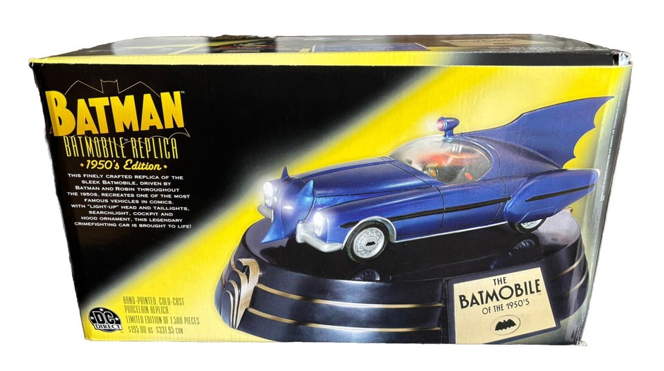 DC Direct Batman 1950's Batmobile Porcelain Replica Limited Edition 796 ...